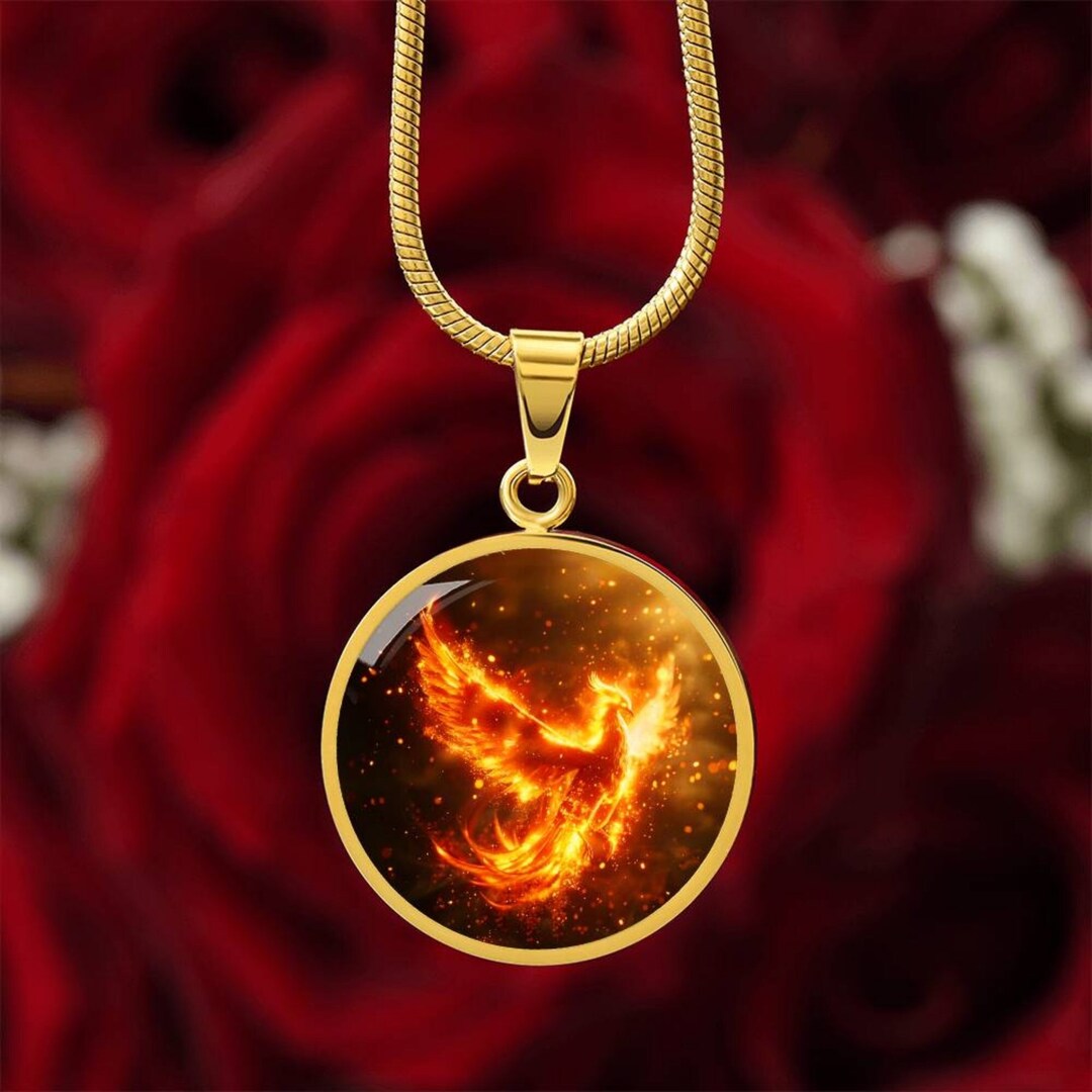 Phoenix Bird Personalized Pendant Necklace for Inspirational Gift for ...