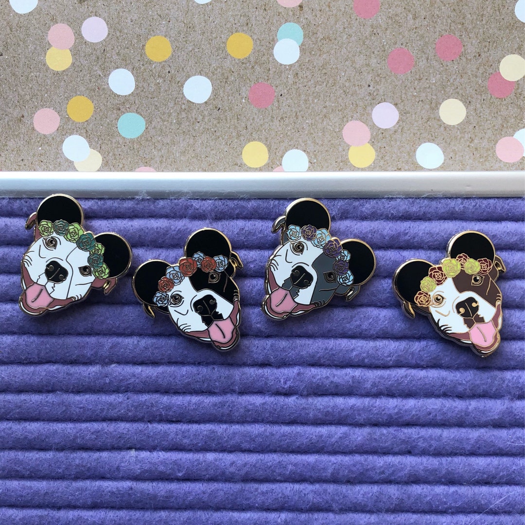 Dog Enamel Pin, Bully Breed Enamel, Positive Pitbull Pin, Pit Bull Pin ...
