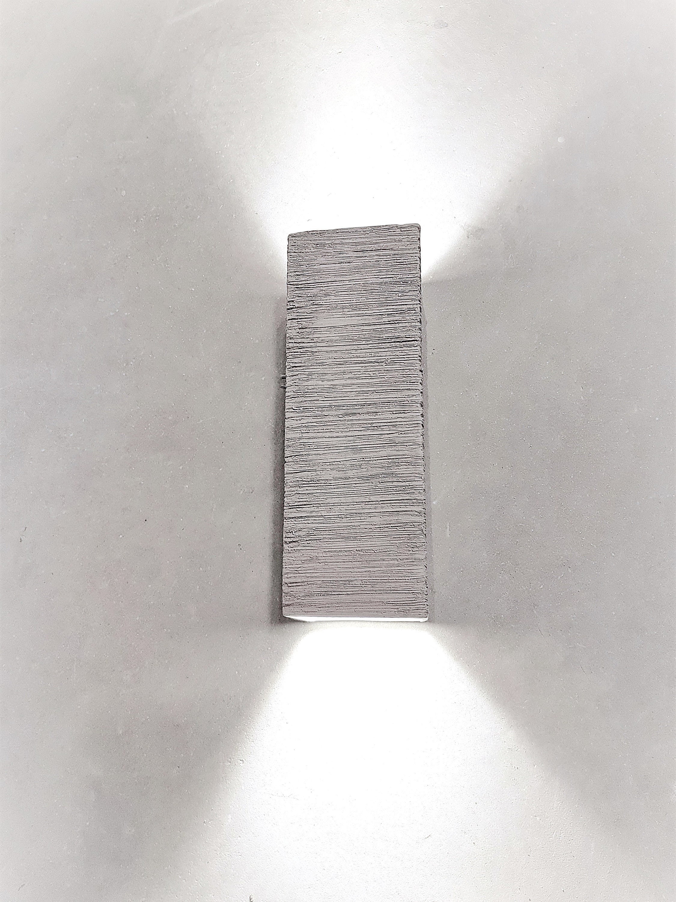 Modern Handmade Ceramic LED Wall Light up Down Cube Indoor - Etsy