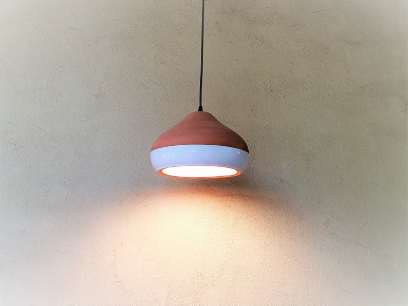 Terra Cotta Pendant Light Kitchen Lighting dining Room - Etsy