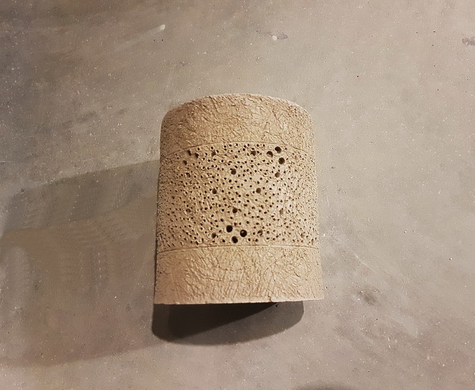 Wall Light Lamp Reading Lamp Half Cylinder Ceramic Wall - Etsy