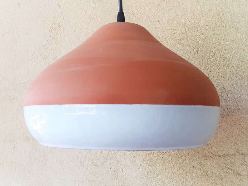 Terra Cotta Pendant Light Kitchen Lighting dining Room - Etsy