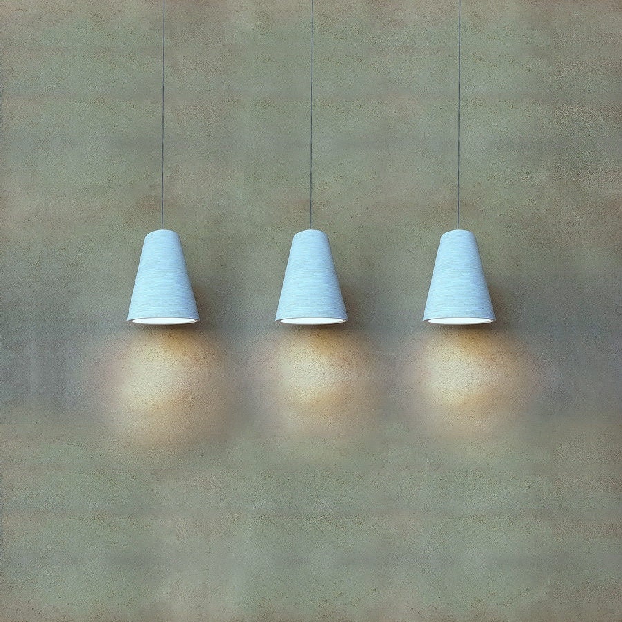 Off White Pendant Lightingpendant Lights Cone Shape Ceramic - Etsy