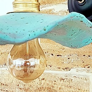 Wall Lighting - Boho Clay Sconce - Living Room Wall Lamp -bedroom Wall ...