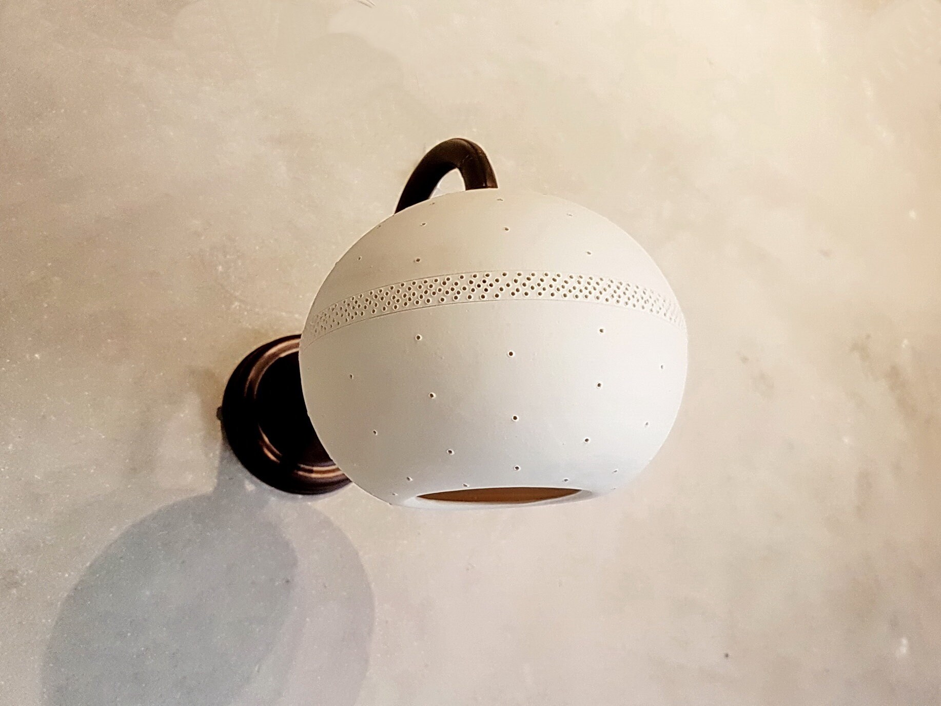 Wall Light Porcelain Lamp Shade Sconce Boho Clay Sconce - Etsy