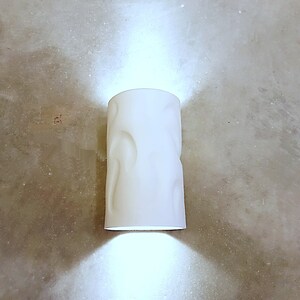 White Ceramic Light Fixture,indoor Wall Sconce, Cylinder Wall Lights ...