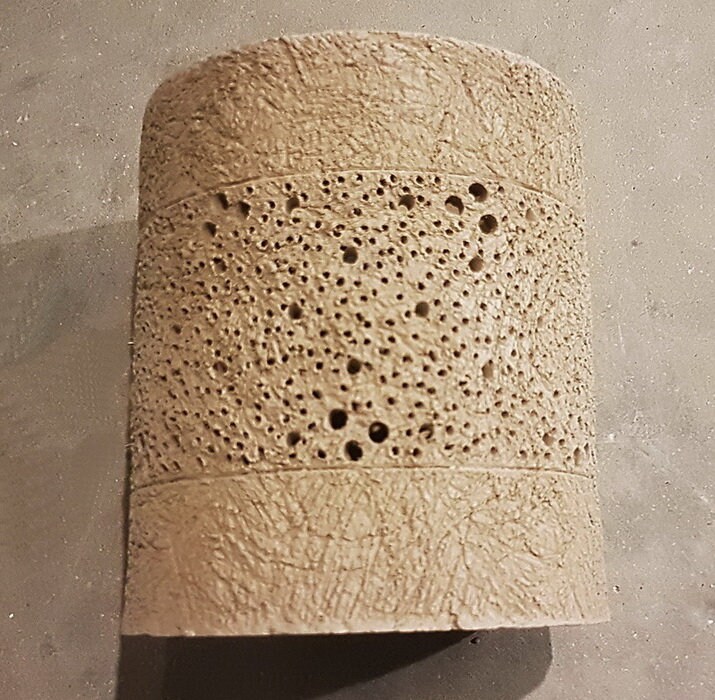 Wall Light Lamp Reading Lamp Half Cylinder Ceramic Wall - Etsy