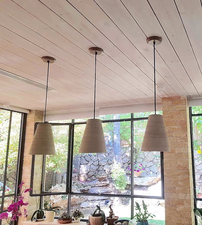 3 Pendant Lights Perforated Ceramic Kitchen Lighting - Etsy Australia