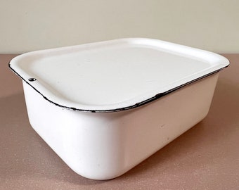 Enamelware Butter Dish - Etsy