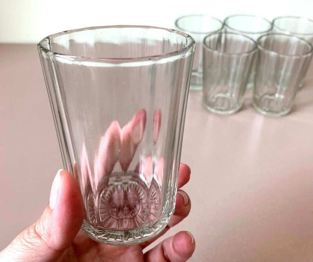 Set of 6 Granenniy Stakan Soviet Drinking Glasses Vodka Tea 175ml USSR ...