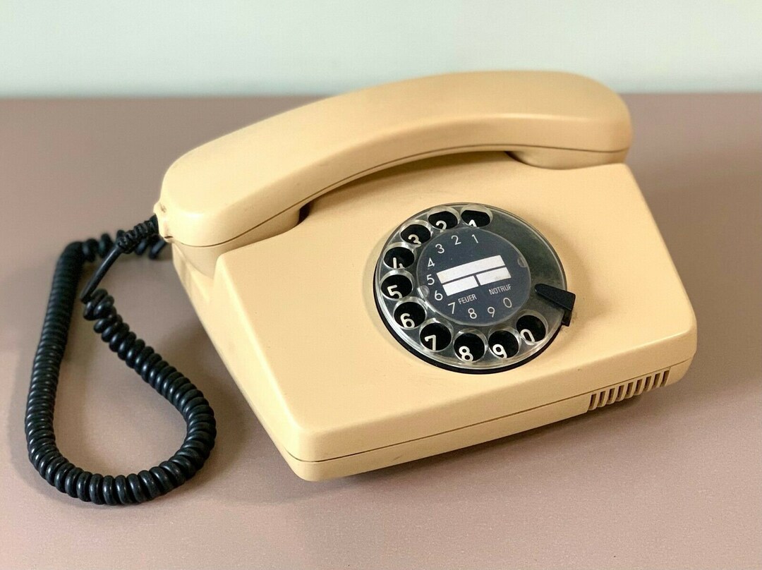 Fetap 791 Siemens Desktop Phone Rotary Dial Telephone Cream - Etsy