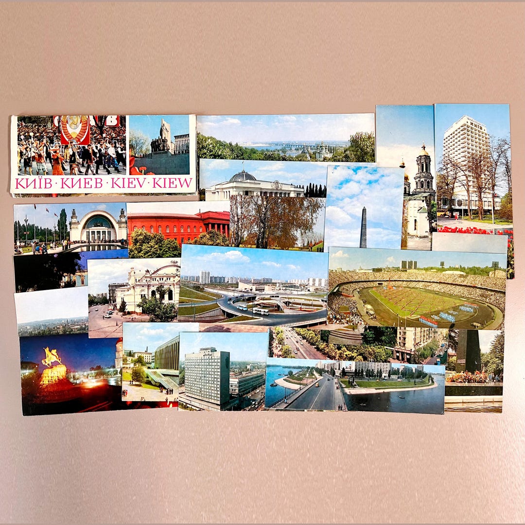 Kyiv/kiew/Київ Panoramic Postcard Set 1979 Soviet Ukraine 21 Cards ...