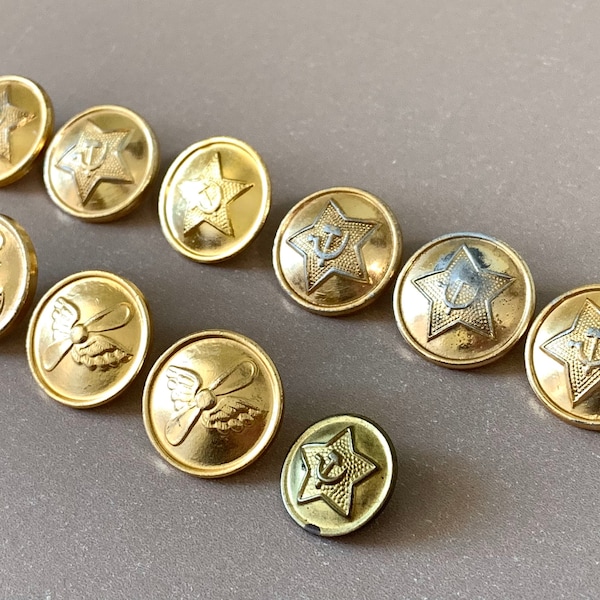 Soviet Army Buttons - Etsy