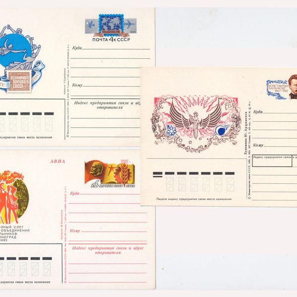 Russian Postcards - Etsy