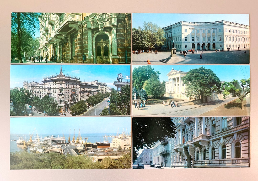Vintage Odessa Panoramic 21 Postcard Set USSR 1982 Travel Souvenirs ...