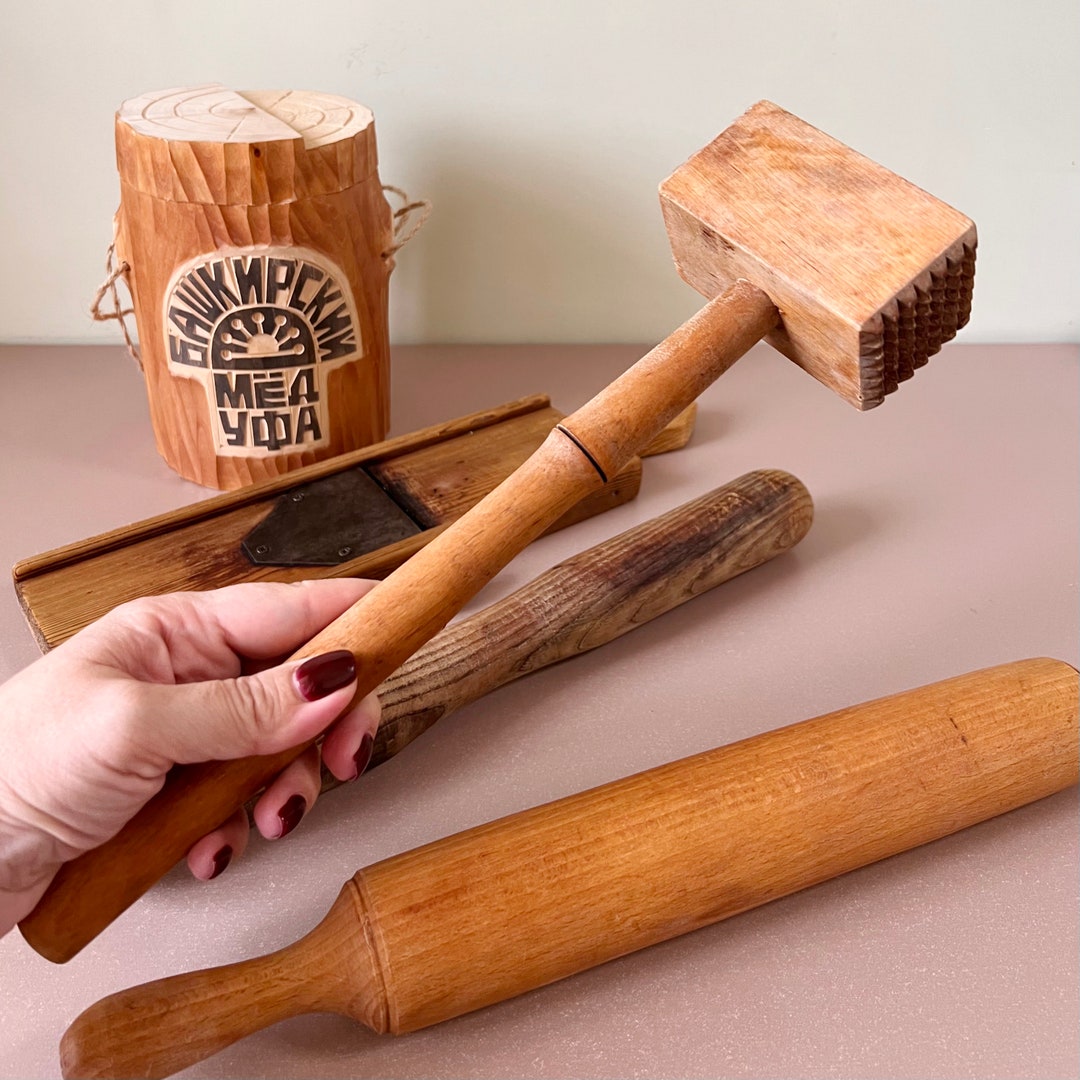 Kitchen Utensil Set Vintage Soviet Babushka Cooking Utensils & Honey ...