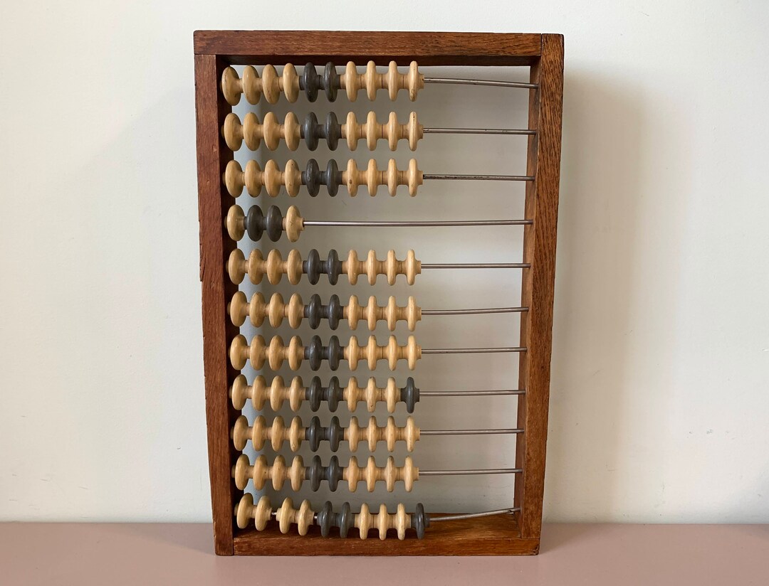Vintage Soviet Student Abacus Wooden счеты With Bakelite Beads, 11 Rows Educational Toy, Math ...