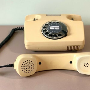 FeTAp 791 Siemens Desktop Phone Rotary Dial Telephone Cream | Etsy