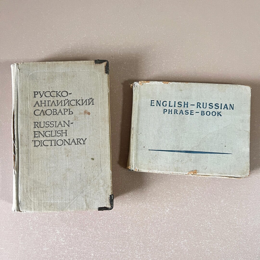 Vintage Soviet English-russian Dictionary & Phrasebook Set 1956–1985 ...