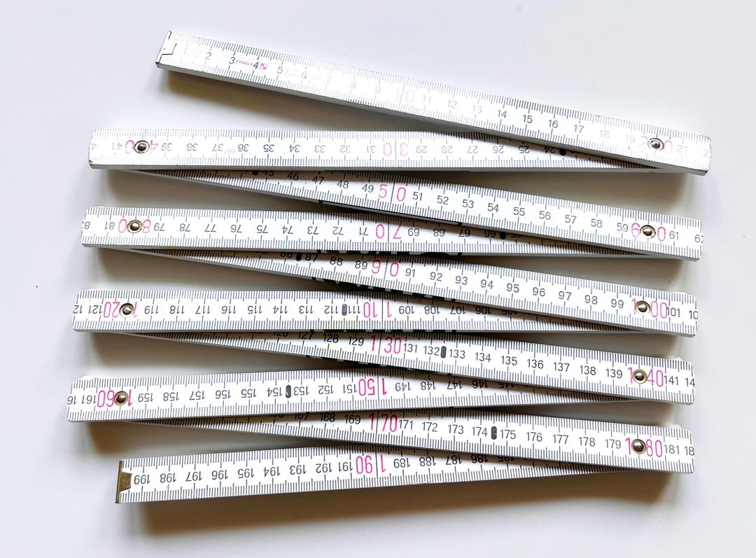 WILO 2m Folding Metric Ruler – Vintage Zig-zag Mason’s Stick Rule for ...