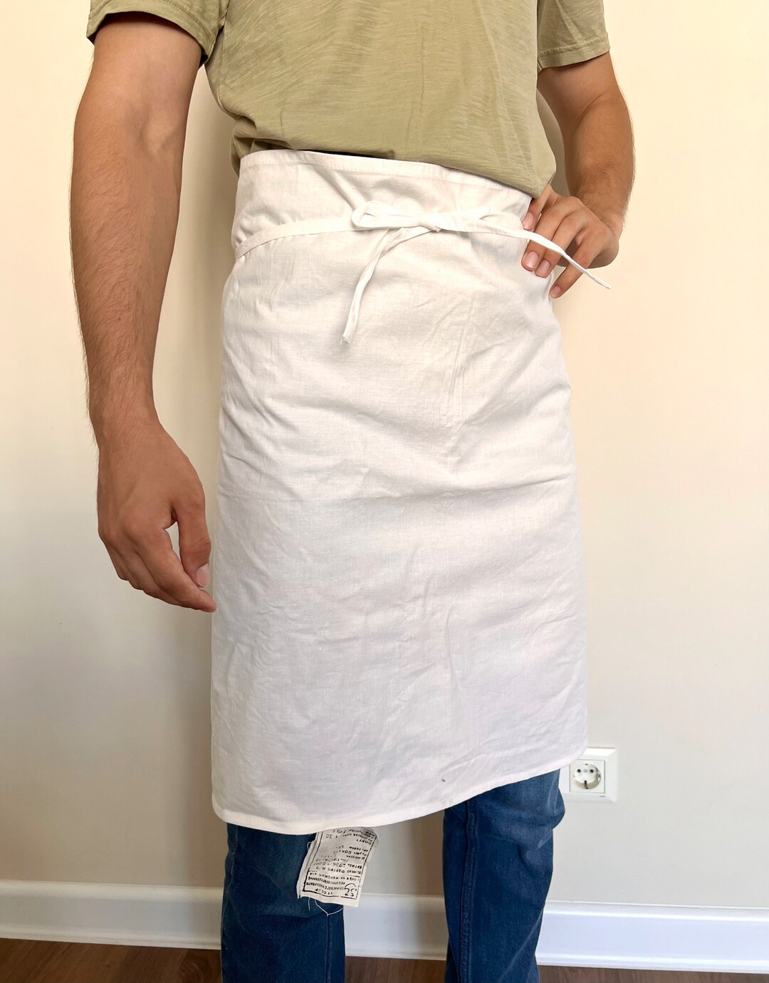 Set of 6 Vintage Waiter Aprons Original Soviet Barman Butcher Kitchen ...