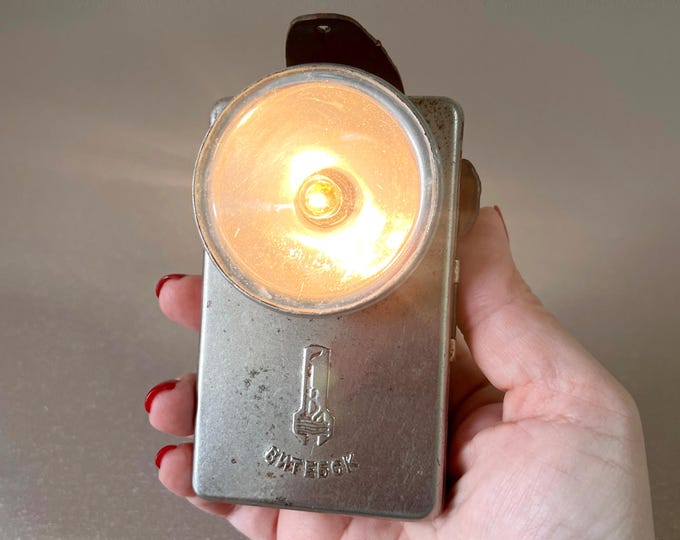 Vintage Soviet Flashlight – 1960s Vitebsk Metal Lantern, USSR Military ...