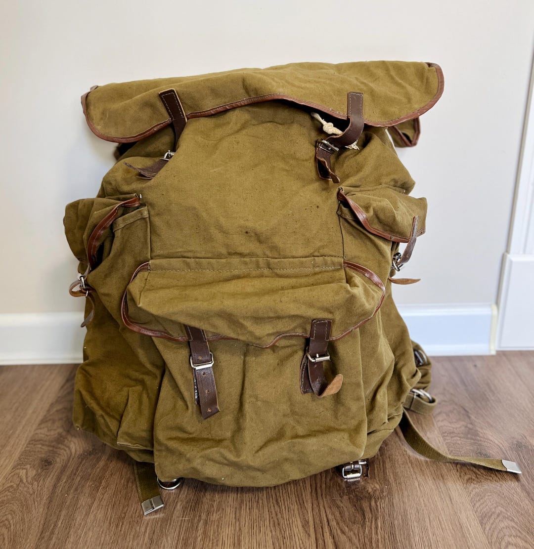 Large Soviet Camping Backpack 1980 Vintage Tourist Рюкзак USSR Rucksack ...