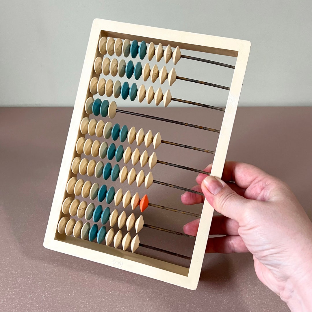 Student Abacus Plastic 1960s Soviet Math Education счеты Abacus 10 Rows ...