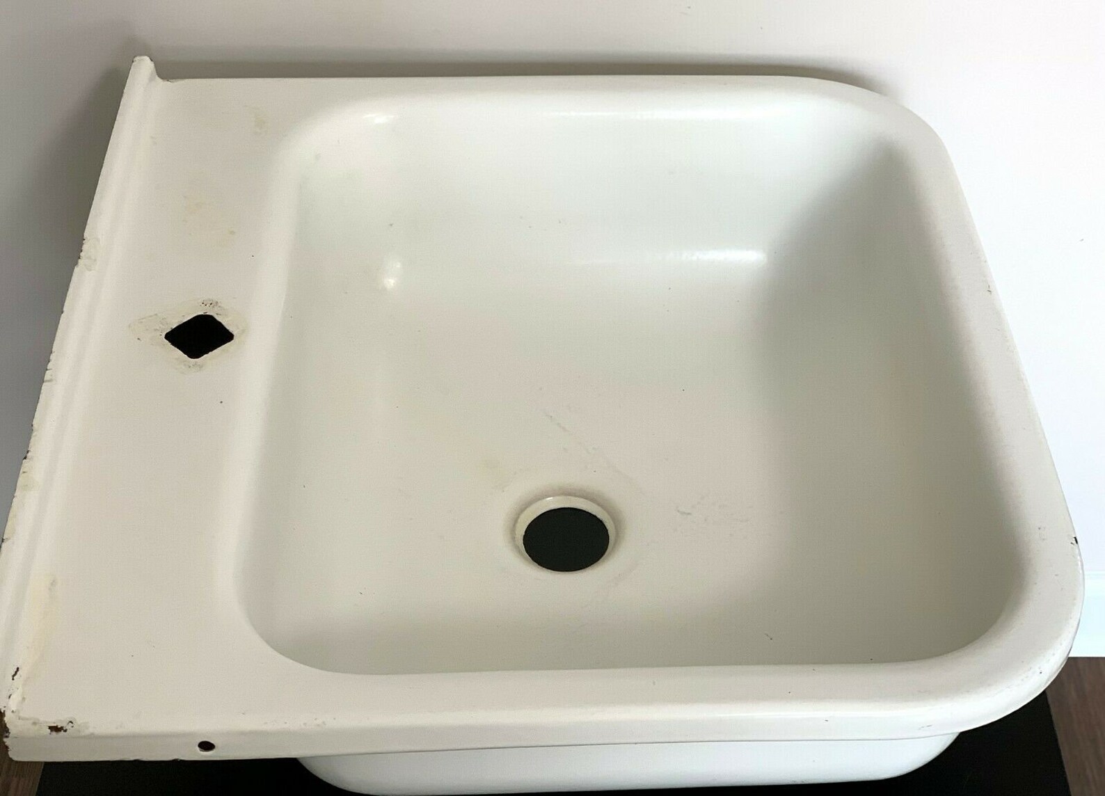 White Soviet Vintage Enamel Steel Sink Bathroom Kitchen Sink | Etsy