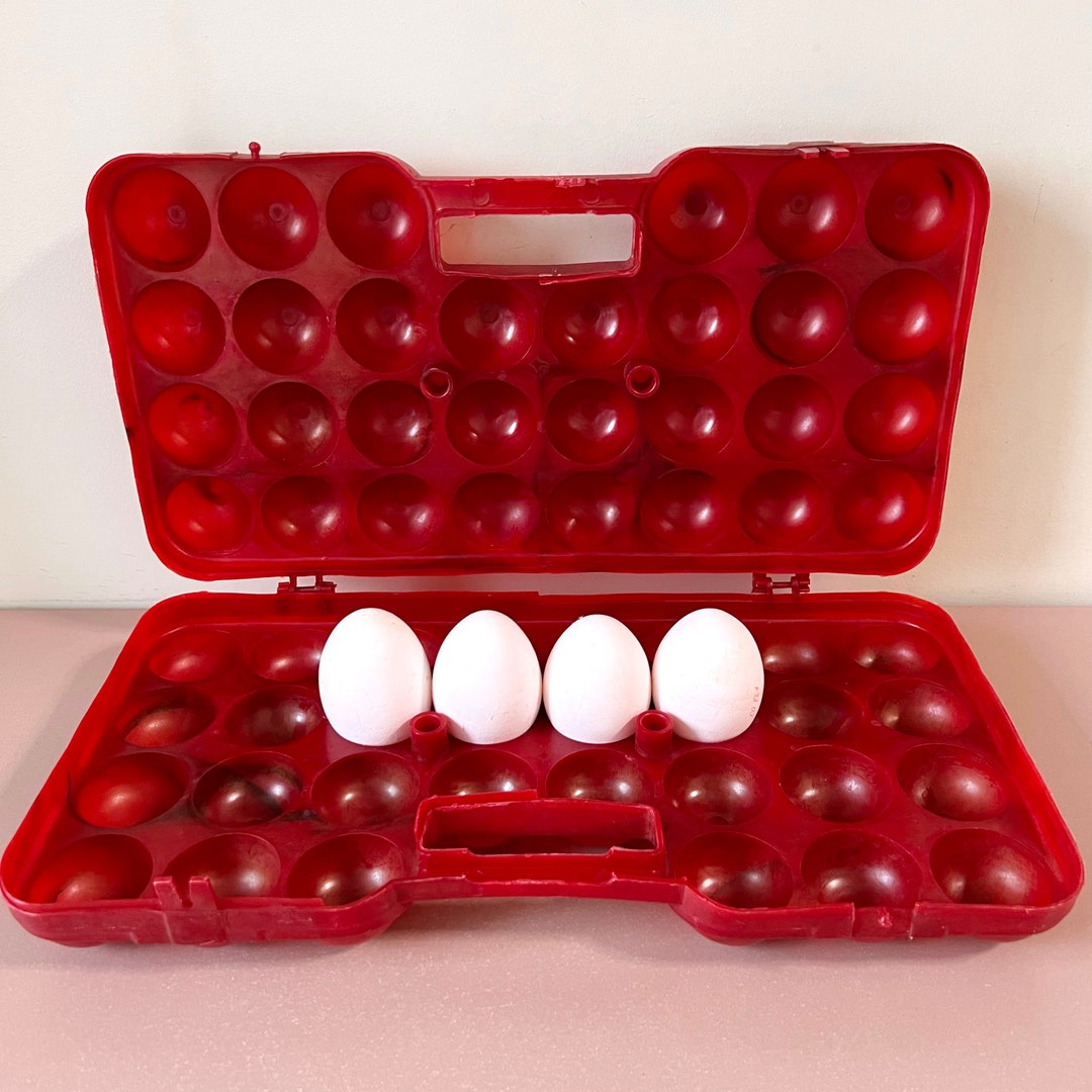 30-egg Portable Carry Case Storage Box Vintage Soviet USSR Folding ...