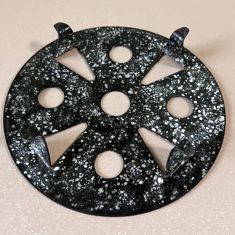 Vintage Enamel Trivet 1970s Soviet Latvia Hot Plate Pan Stand Подставка ...