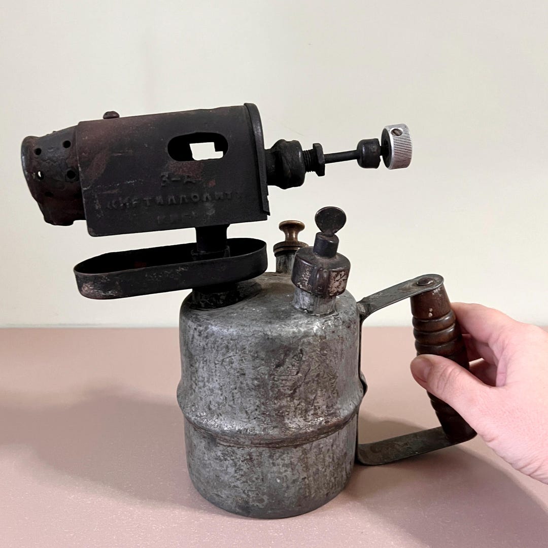 Soviet Vintage Blow Torch Metal VTG Gasoline Welding Soldering Gas Kyiv ...