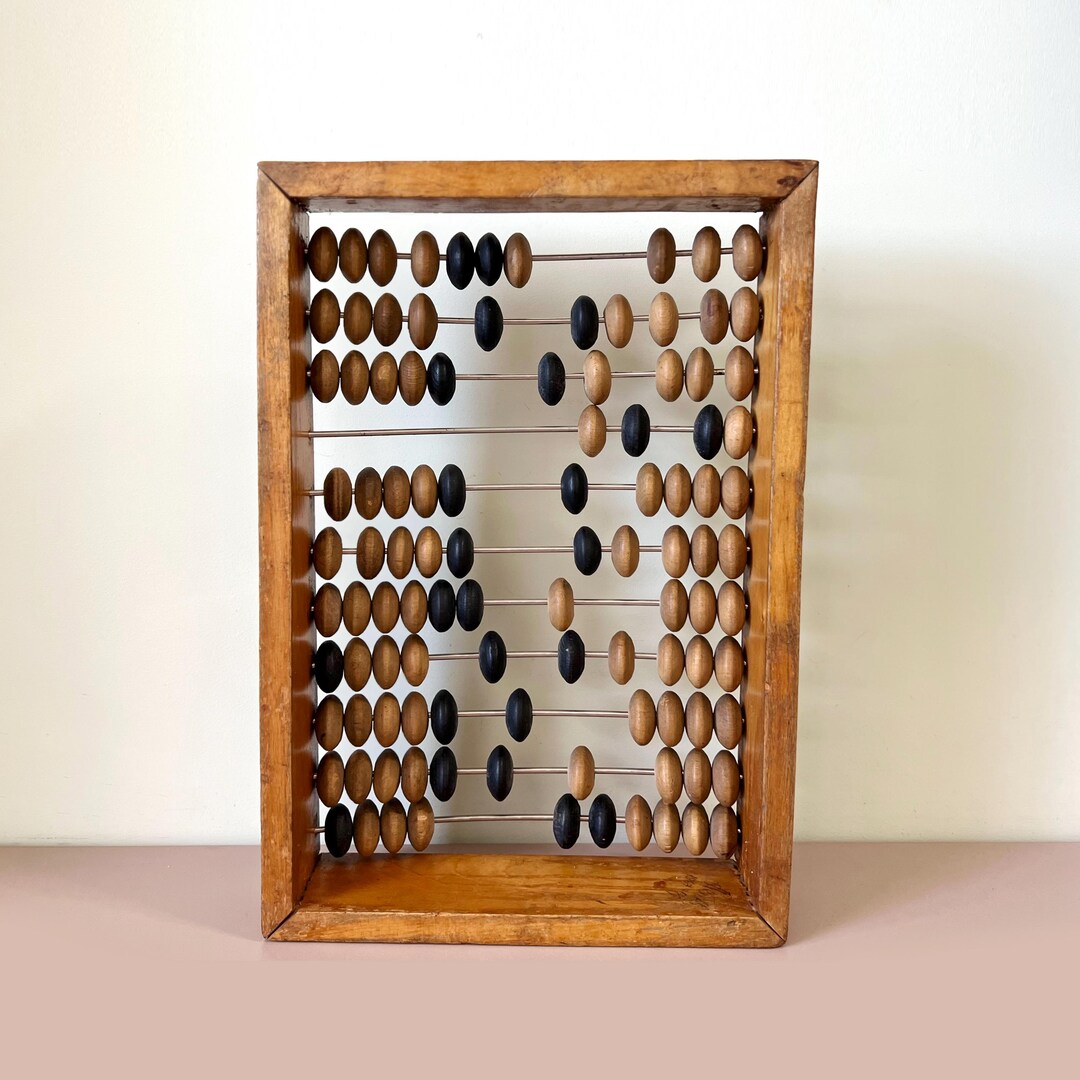 Large Wood and Metal Abacus Vintage Ukrainian 1970s USSR School ...