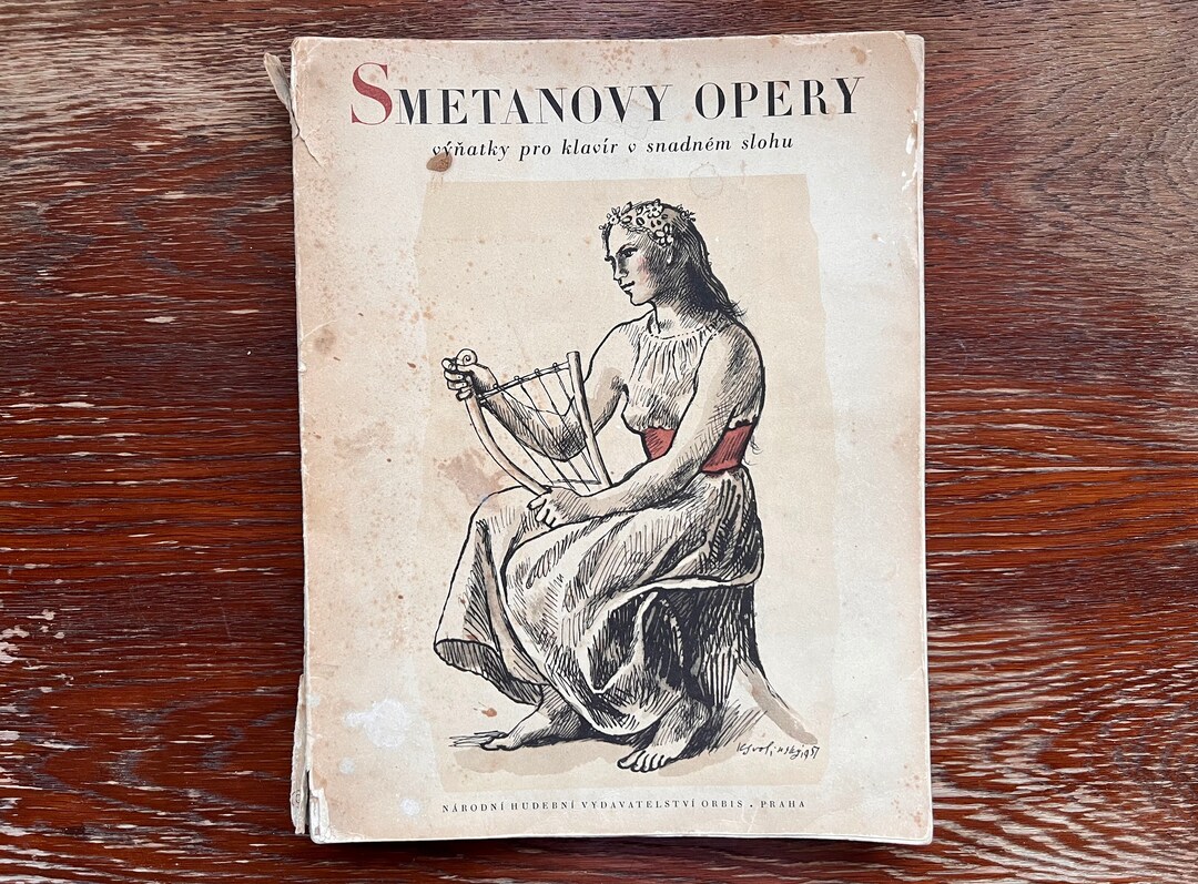 Smetana Opera Piano Excerpts: 1951 Czech Sheet Music Book - Etsy