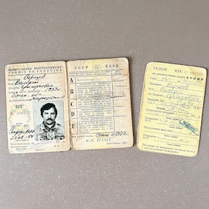1987 Soviet Auto Drivers License for Борщев Валерий Григорьевич ...