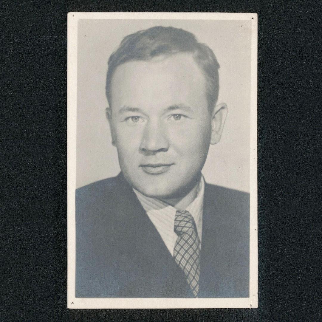 Vintage Boris Andreyev Photo Postcard 1952 Soviet RPPC Unused Russian ...