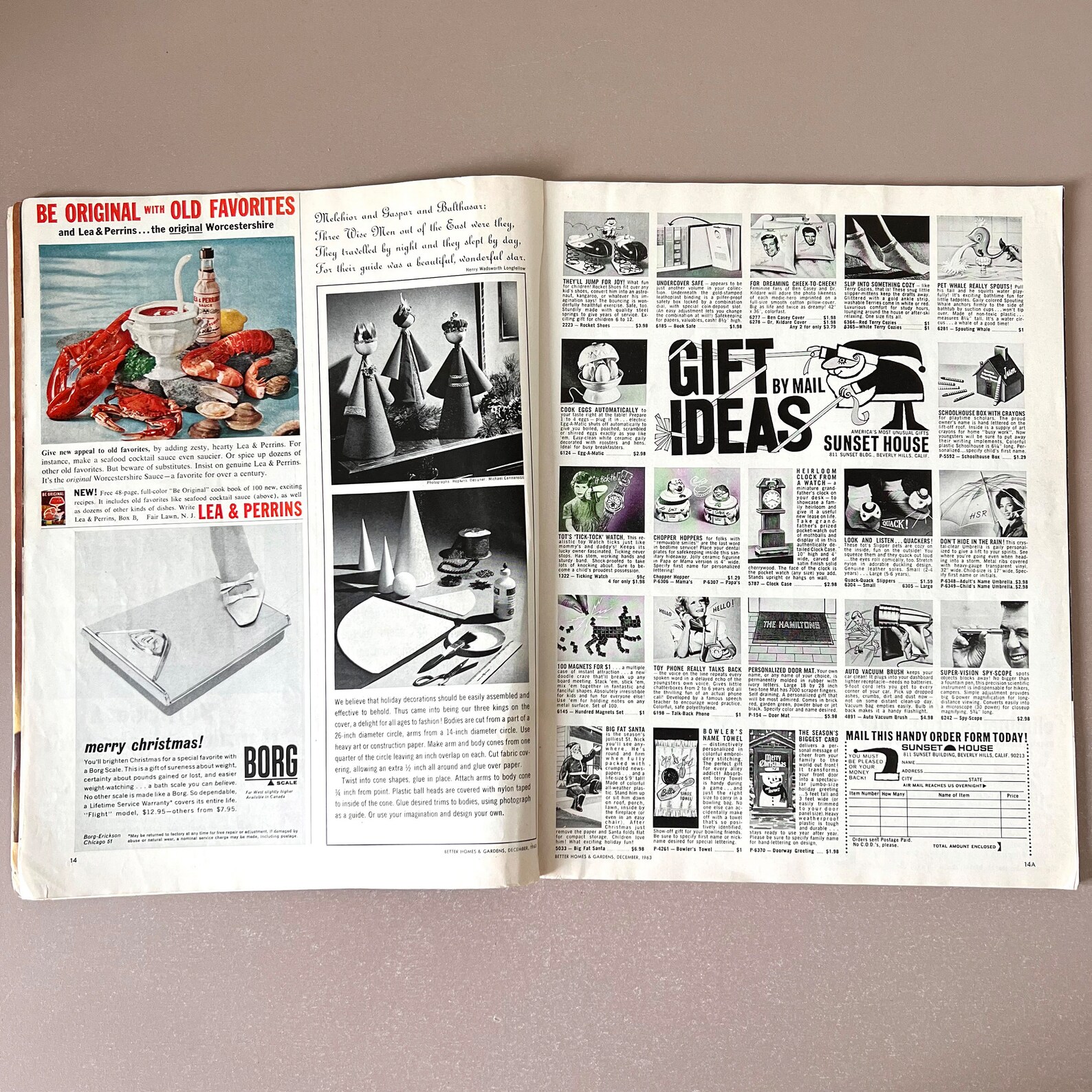 Vintage December 1963 Better Homes & Gardens Christmas Magazine - Etsy