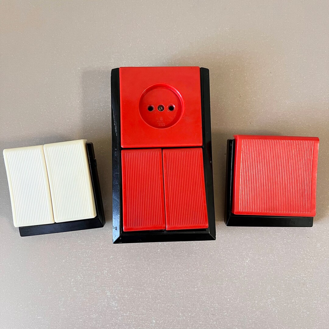 Set of 3 Vintage Soviet Electrical Switches and Sockets Electropolta ...