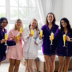 Plus Size Bridesmaid Pajama Set Bridal Party Pajamas Cotton - Etsy