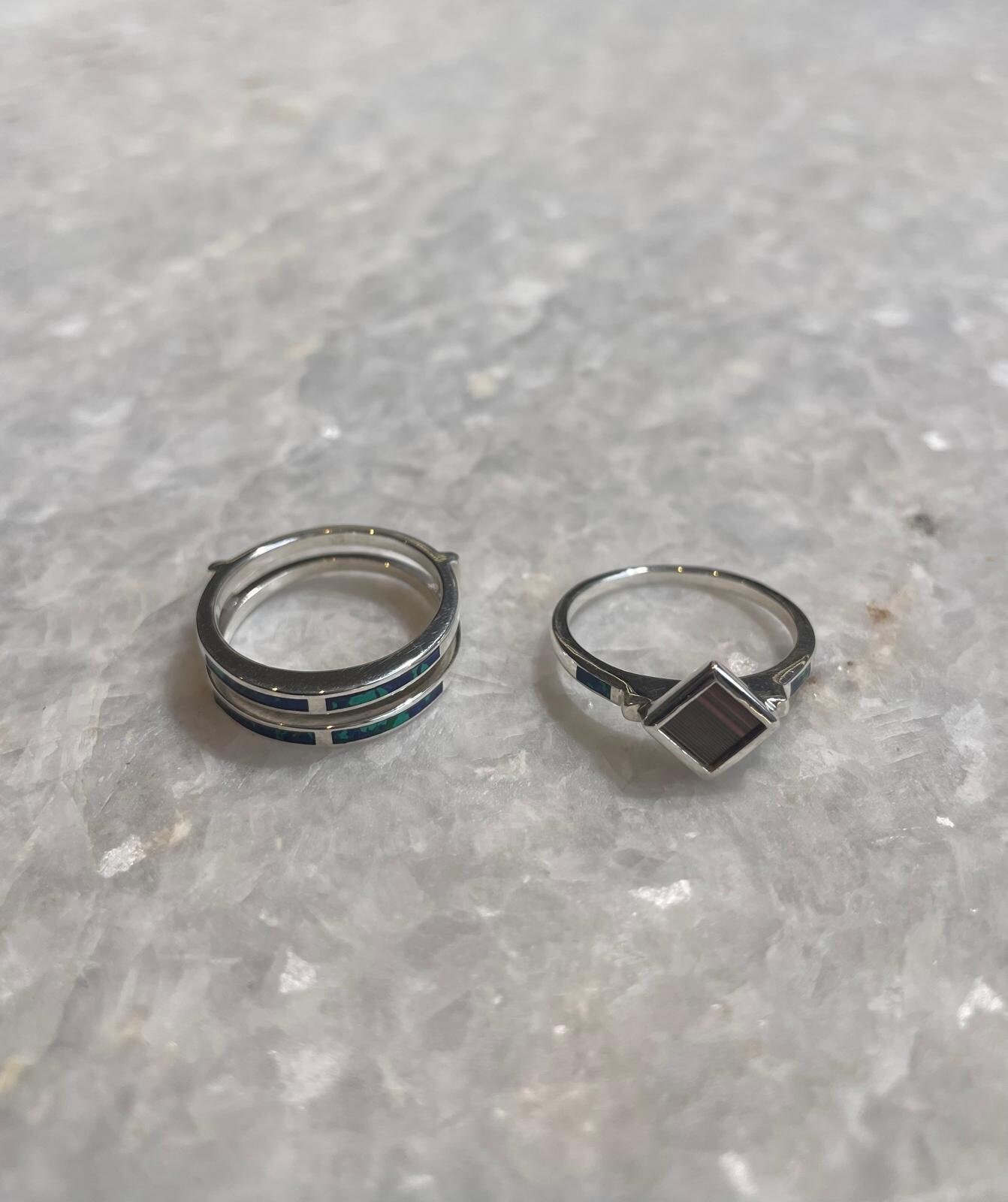 Nano Bible Rings, Eilat Stone, 2 Different Rings, 925 Silver, Christian ...