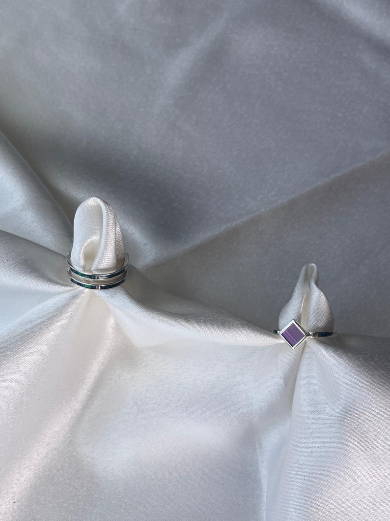 Nano Bible Rings, Eilat Stone, 2 Different Rings, 925 Silver, Christian ...