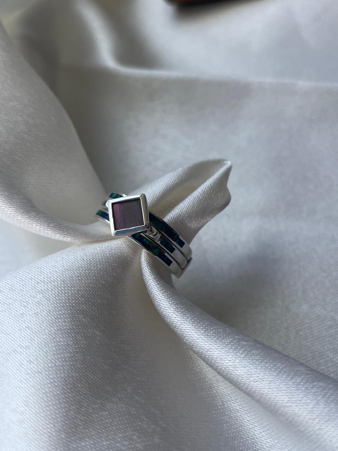 Nano Bible Rings, Eilat Stone, 2 Different Rings, 925 Silver, Christian ...