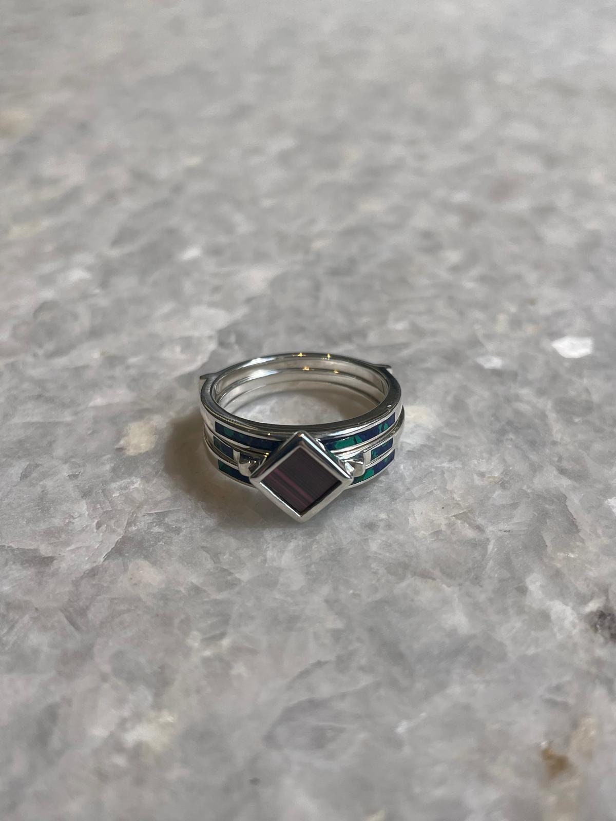 Nano Bible Rings, Eilat Stone, 2 Different Rings, 925 Silver, Christian ...