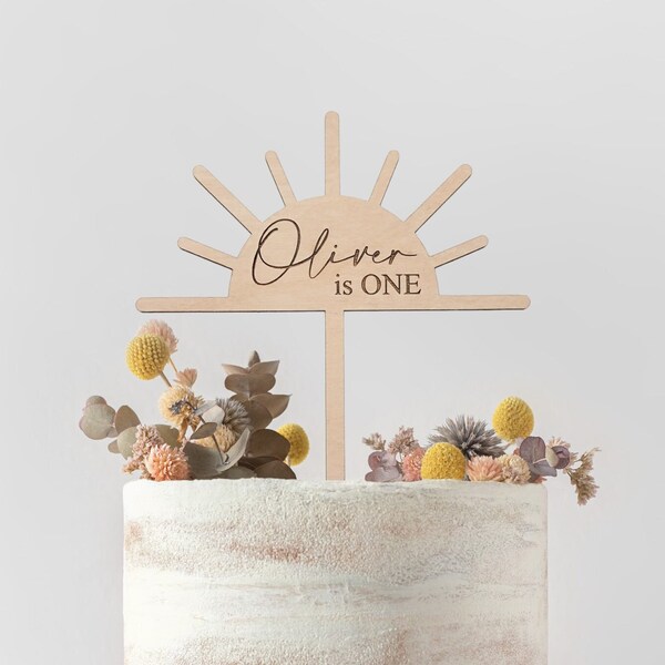 Sun Cake Topper - Etsy