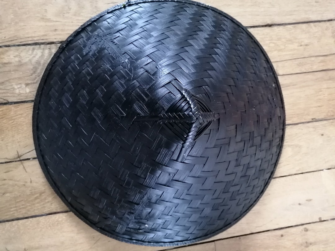 Ancient Asian Bamboo Hat, Sun Palm Conical Format Universal Size ...