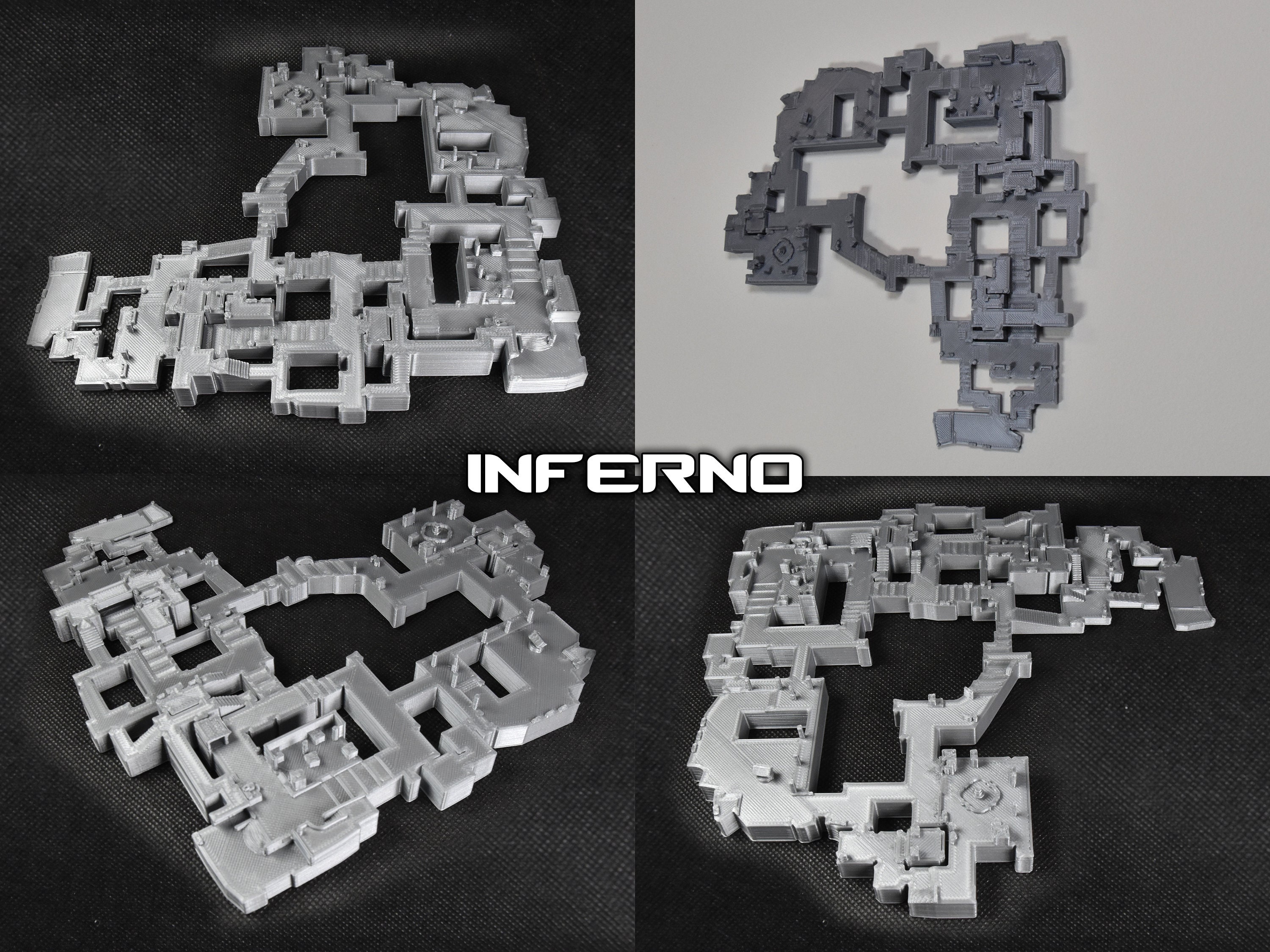 Counter-strike Map Layout Wall Art | CS2 | CSGO | 3D Print | Dust2 ...