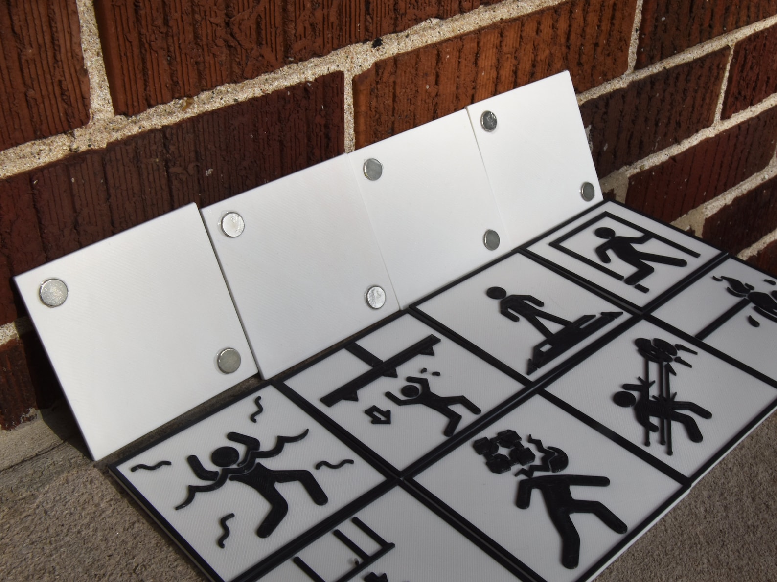 Portal Test Chamber Hazard Sign Magnets Portal Glados - Etsy