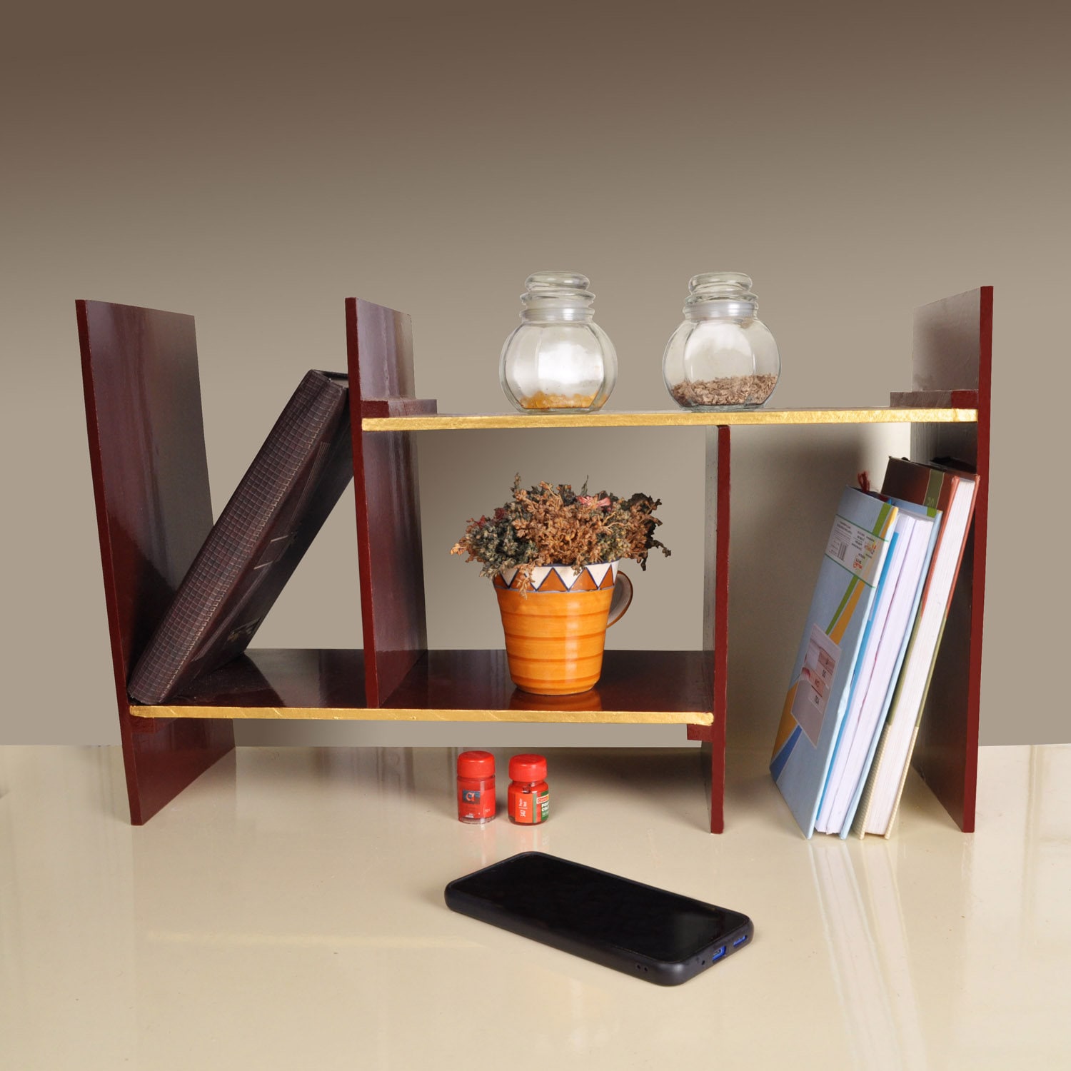 Multi Functional Shelf Portable Bookcase Desktop Bookshelf | Etsy