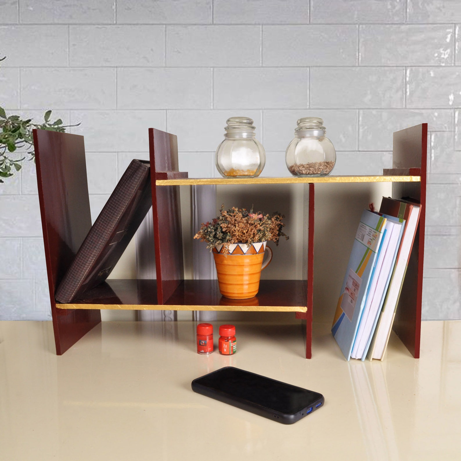 Multi Functional Shelf Portable Bookcase Desktop Bookshelf | Etsy