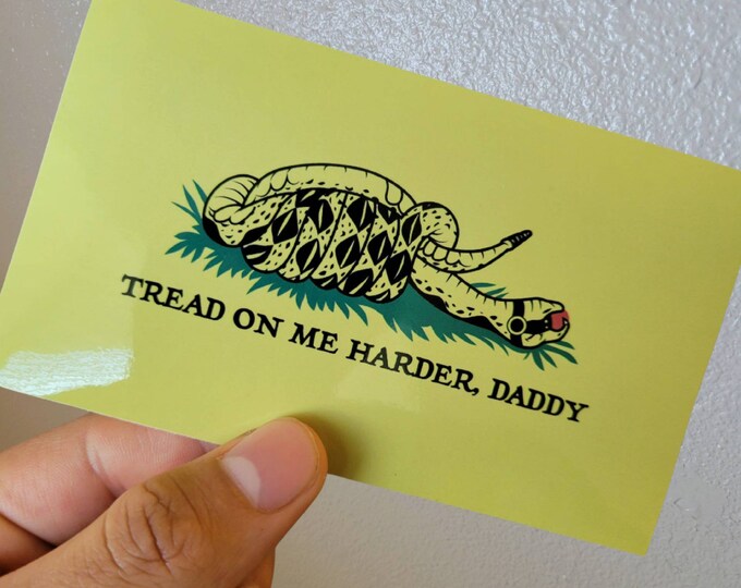 Tread on Me Harder 3x5 Sticker - Etsy